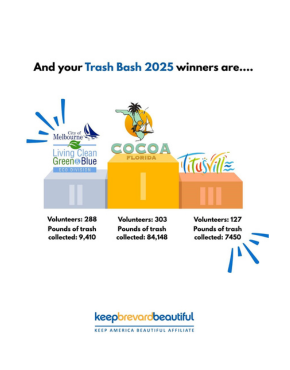 City of Cocoa Wins 2025 Keep Brevard Beautiful Trash Bash • Cocoa